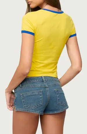 EDIKTED Colombia 08 V-neck T-shirt