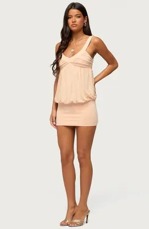 EDIKTED Adrey Sleeveless Bubble Minidress