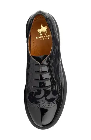 EMBASSY LONDON Artisan Wingtip Lug Sole Derby