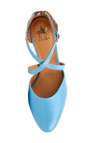 EMBASSY LONDON Dannii Ankle Strap Pump - Blue