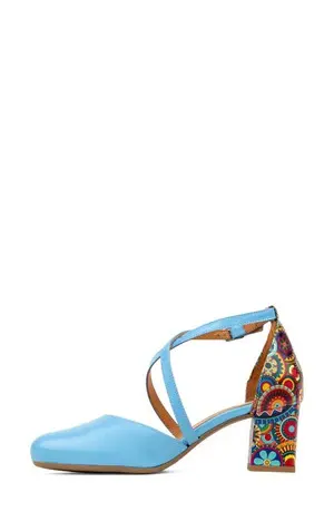 EMBASSY LONDON Dannii Ankle Strap Pump - Blue