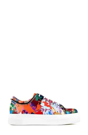 EMBASSY LONDON Camila Water Resistant Lace-up Sneaker - Blue Multi