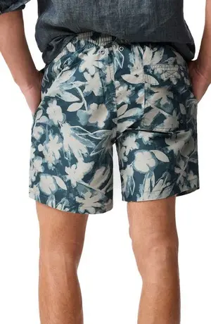 Rodd & Gunn Hardinge Abstract Floral Swim Trunks - Hunter