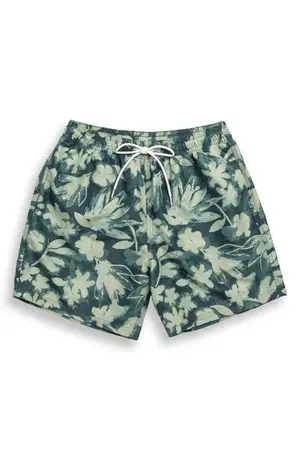 Rodd & Gunn Hardinge Abstract Floral Swim Trunks - Hunter
