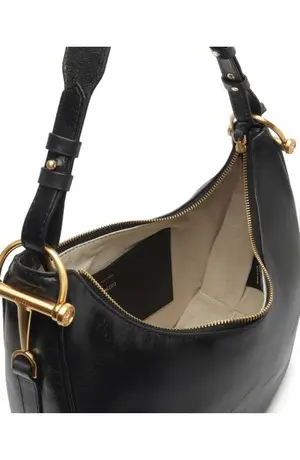 AREZZO Cora Large Leather Hobo Bag - Black