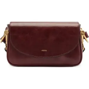 AREZZO Cora Small Leather Crossbody Bag Fresh Ruby