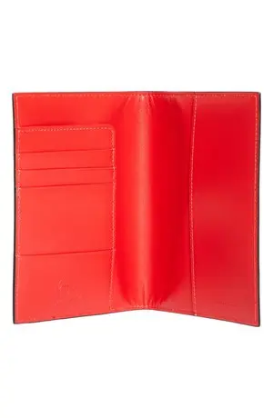 CHRISTIAN LOUBOUTIN Canopy Leather Passport Holder