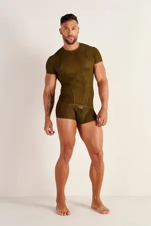 HOM Personal Allure Crew Neck T-shirt - Olive
