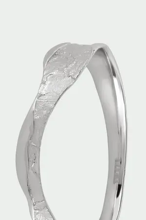 TUTTI Edge Bangle - Silver