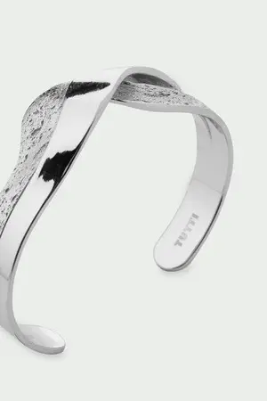 TUTTI Wave Bangle - Silver