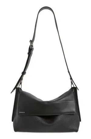 Givenchy Leather Flap Crossbody Bag - Black