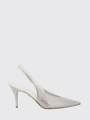 Rene Caovilla Embellished Slingback Pumps - Silver