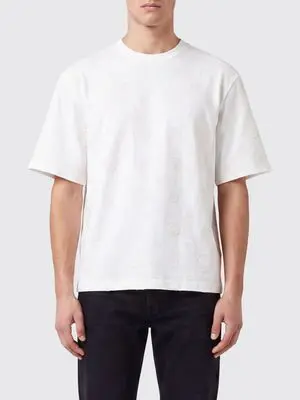 Casablanca Monogram Print Organic Cotton Crewneck T-shirt - White