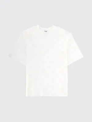 Casablanca Monogram Print Organic Cotton Crewneck T-shirt - White