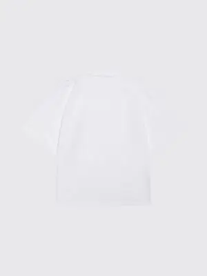 Versace Medusa Logo Relaxed Fit Cotton T-shirt With Patch Pocket - White