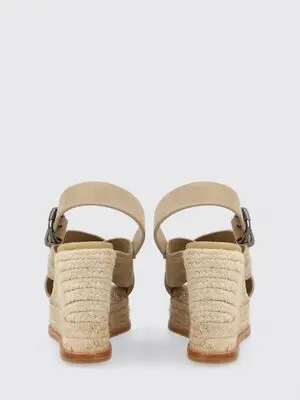 CastaÑer Suede Betina High Wedge Platform Espadrilles