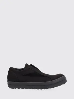 Rick Owens Cotton Twill Slip-on Sneakers - Black