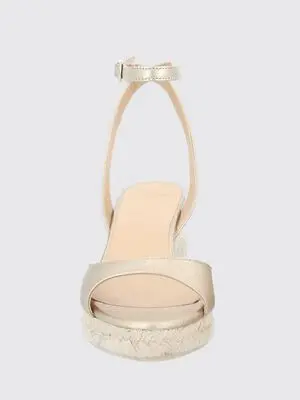 CastaÑer Brook Mid-wedge Sandals In Laminated Leather