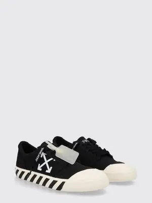 Off-White Vulcanized Low-top Canvas Sneakers With Contrast Arrow Logo