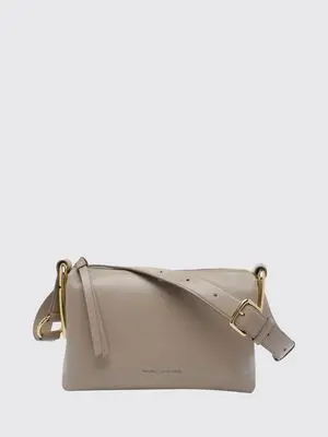 Marc Jacobs Juliette Leather Crossbody Bag With Double J Logo - Beige