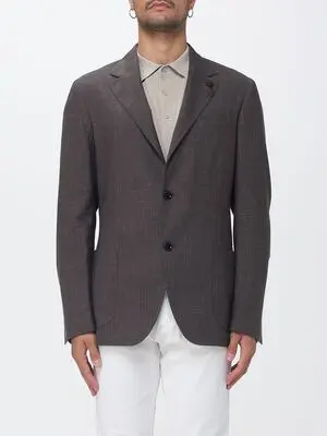 LARDINI Single-breasted Jacket - Brown