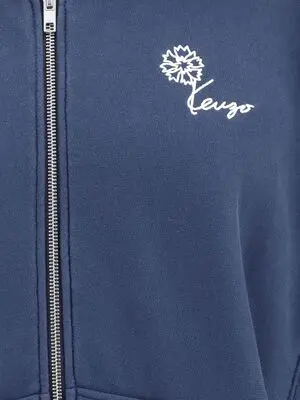 Kenzo Floral Print Cotton Hoodie