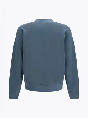 Kenzo Cotton Crewneck Jumper With Contrast Logo - Grey