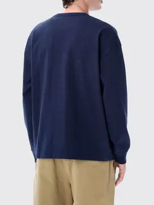 Polo Ralph Lauren Long-sleeved Cotton T-shirt With Embroidered Logo - Blue