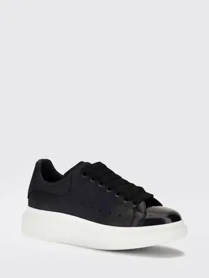 Alexander McQueen Oversize Low-top Calfskin Trainers With Chunky Sole - Blue
