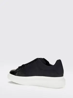 Alexander McQueen Oversize Low-top Calfskin Trainers With Chunky Sole - Blue