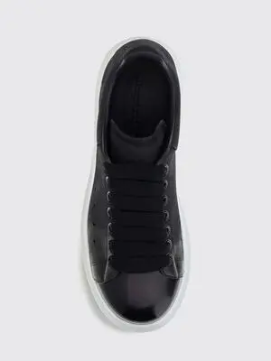 Alexander McQueen Oversize Low-top Calfskin Trainers With Chunky Sole - Blue