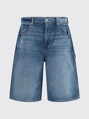 7 For All Mankind Knee-length Five-pocket Cotton Shorts With Button Fly