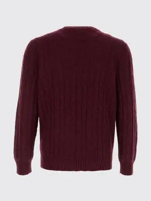 Polo Ralph Lauren 100% Cashmere Cable-knit Crewneck Jumper - Wine