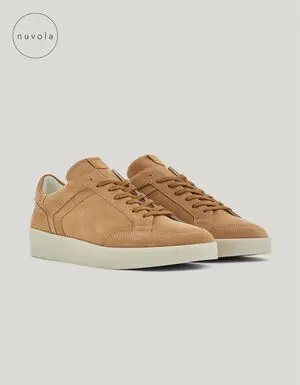 Canali Nuvola Suede Leather Sneakers - Beige