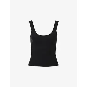 House Of Cb The Og Scoop-neck Woven Bandage Top - Black