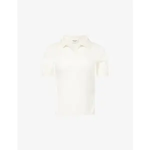 Max Mara Open-collar Silk And Wool Jumper