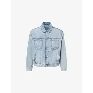 THE COUTURE CLUB Trucker Washed Cotton Denim Jacket