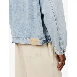 THE COUTURE CLUB Trucker Washed Cotton Denim Jacket