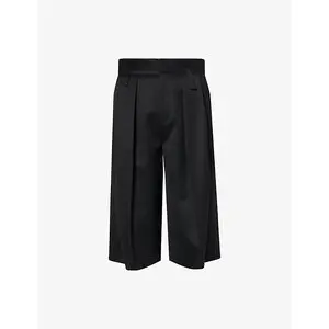 Simone Rocha Wool-blend Wide-leg Shorts