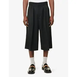 Simone Rocha Wool-blend Wide-leg Shorts