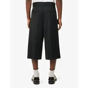 Simone Rocha Wool-blend Wide-leg Shorts