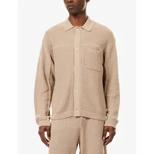 THE COUTURE CLUB Crochet Knitted Cotton Sweatshirt