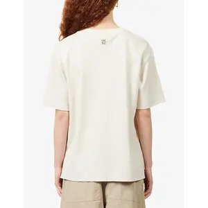 Max Mara Round-neck Relaxed-fit Cotton T-shirt