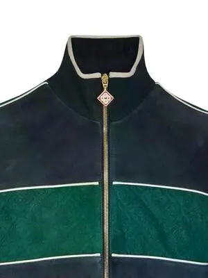 Casablanca Panelled Logo-embossed Jacket - Blue