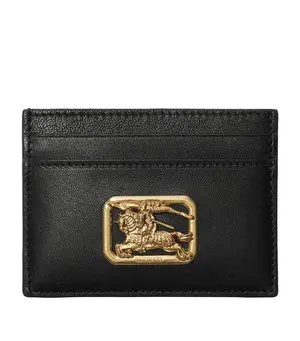 Burberry Leather Rider Card Holder - Black