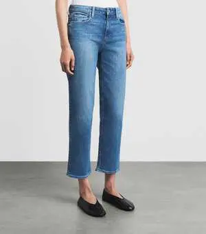 Paige Mason Ankle Mid-rise Straight Jeans
