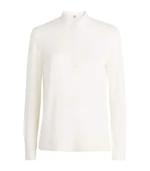 TOTEME Wool-silk Long-sleeve T-shirt