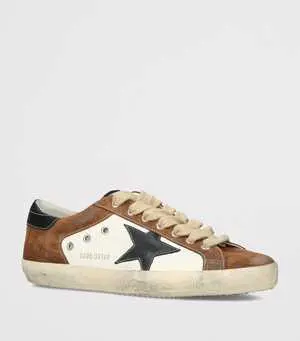 GOLDEN GOOSE Leather And Suede Super Star Sneakers