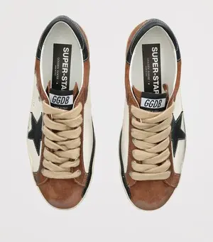 GOLDEN GOOSE Leather And Suede Super Star Sneakers