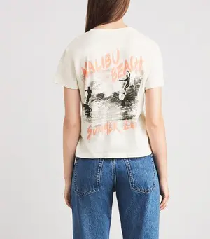 ANINE BING Cotton Logo Shelley T-shirt